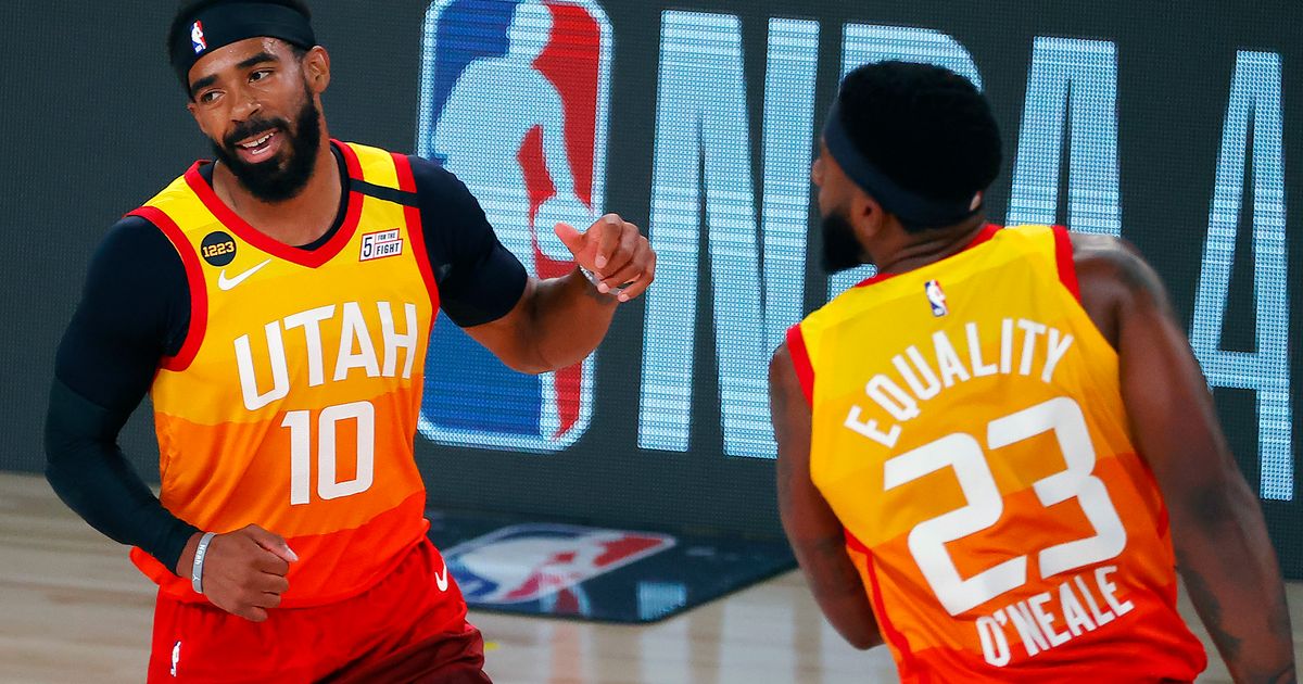 Jazz guard Mike Conley leaves bubble for birth of son | The Seattle Times