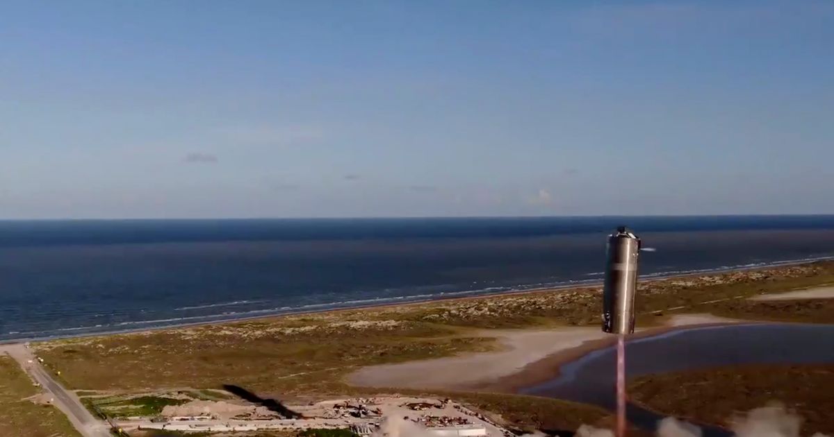 SpaceX’s Mars test rocket makes 1st flight, landing upright | The ...