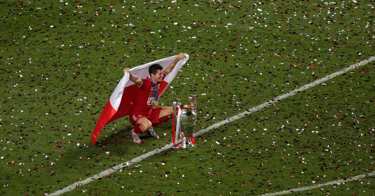 Lewandowski finally gets to lift Champions League trophy | The Seattle ...