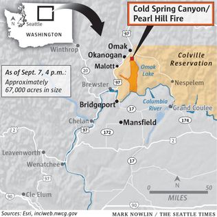 Large fire in Eastern Washington forces evacuation notice | The Seattle ...