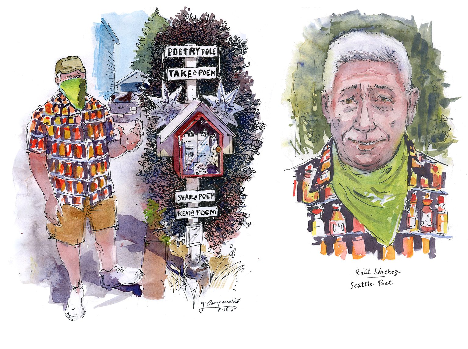 A poet laureate offers human connection — and free poems — with his ...