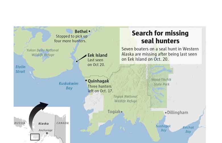Alaska search for 7 missing boaters indefinitely postponed | The ...