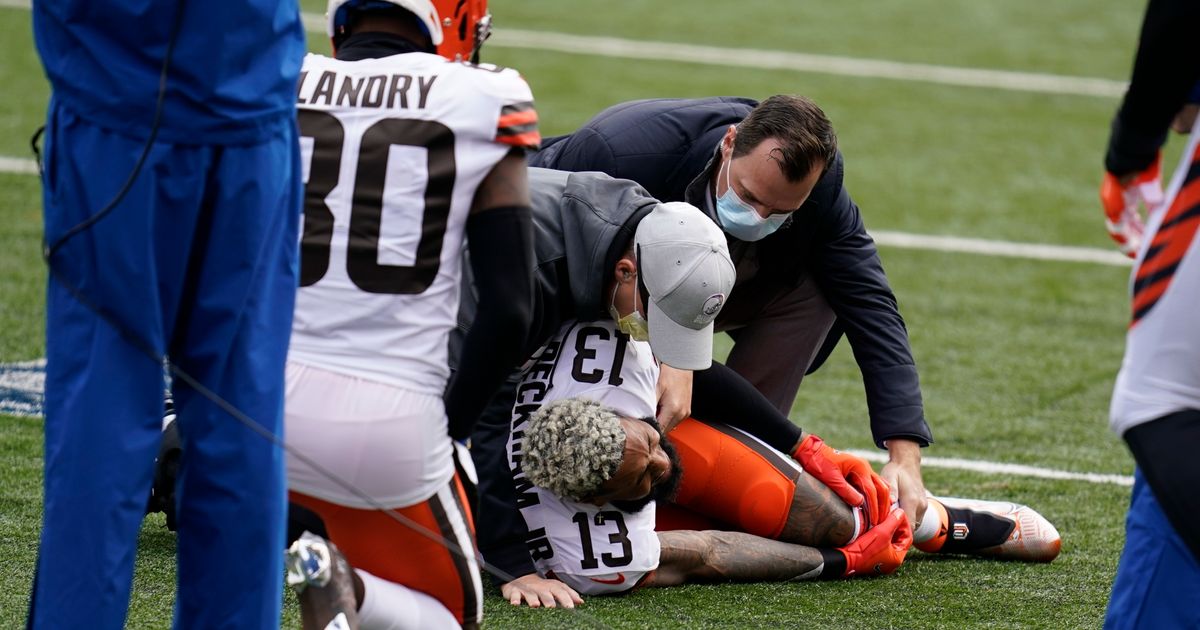 Beckham’s season over, Browns star WR tears knee ligament | The Seattle ...