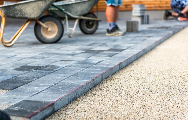 How to repair a stone walkway damaged by water and tree roots | The ...