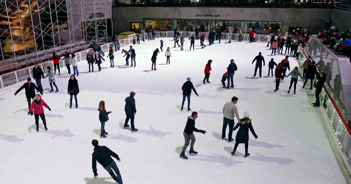 Skates (and masks) on! Rockefeller Center ice rink opens | The Seattle ...