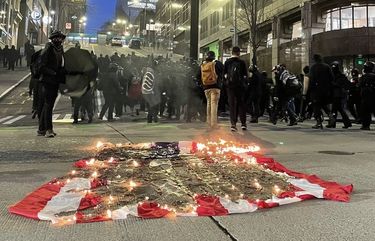Protesters march through downtown Seattle, arrests made for property ...