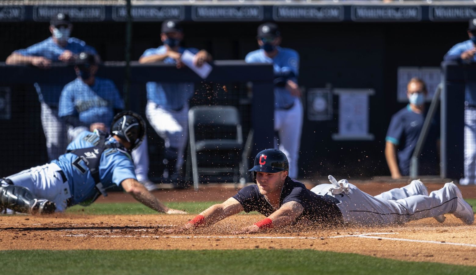 Mariners muster minimal offense in a shortened 6-1 loss to Cleveland ...