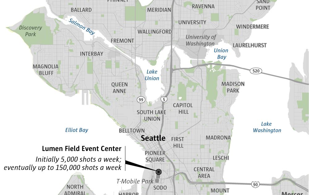 Seattle opens fourth COVID-19 vaccine site | The Seattle Times