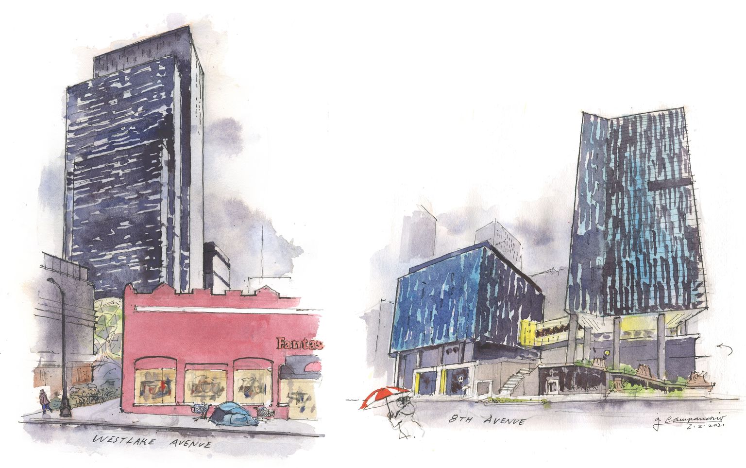 Seattle’s Denny Triangle is in quieter shape with Amazon’s shift to ...