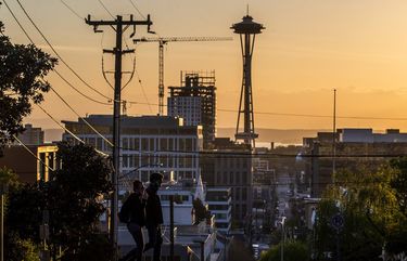 The glow of sunset in Seattle | The Seattle Times