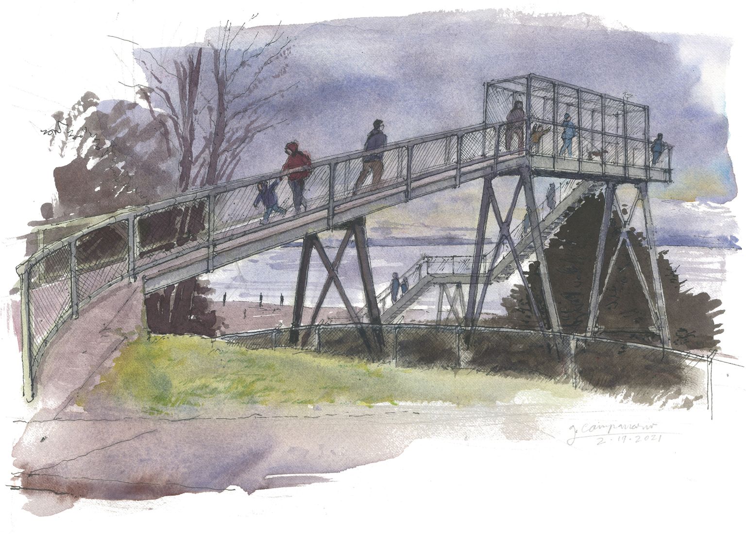 An expansive shoreline is open to you via a humble-looking bridge at ...