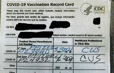 Authorities: Fake vaccination cards sold at California bar | The ...