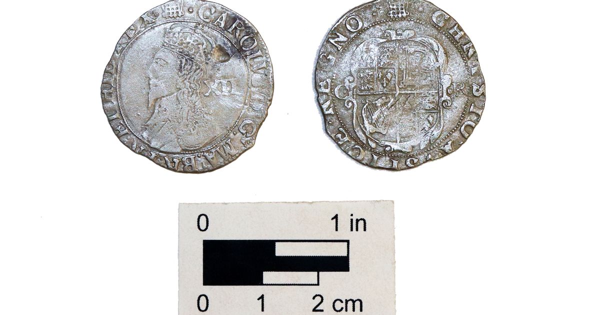 Archaeologists find rare, nearly 380-year-old English coin during ...