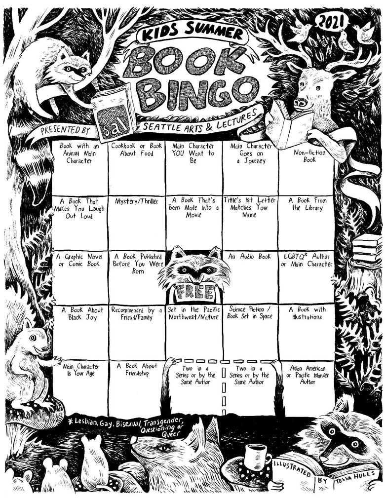 The Library Voice: Summer Break Reading Bingo! Get Your Cards From🔱 ...