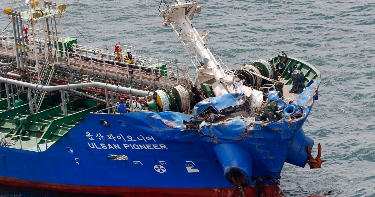 3 crew missing after ships collide in Japanese strait | The Seattle Times