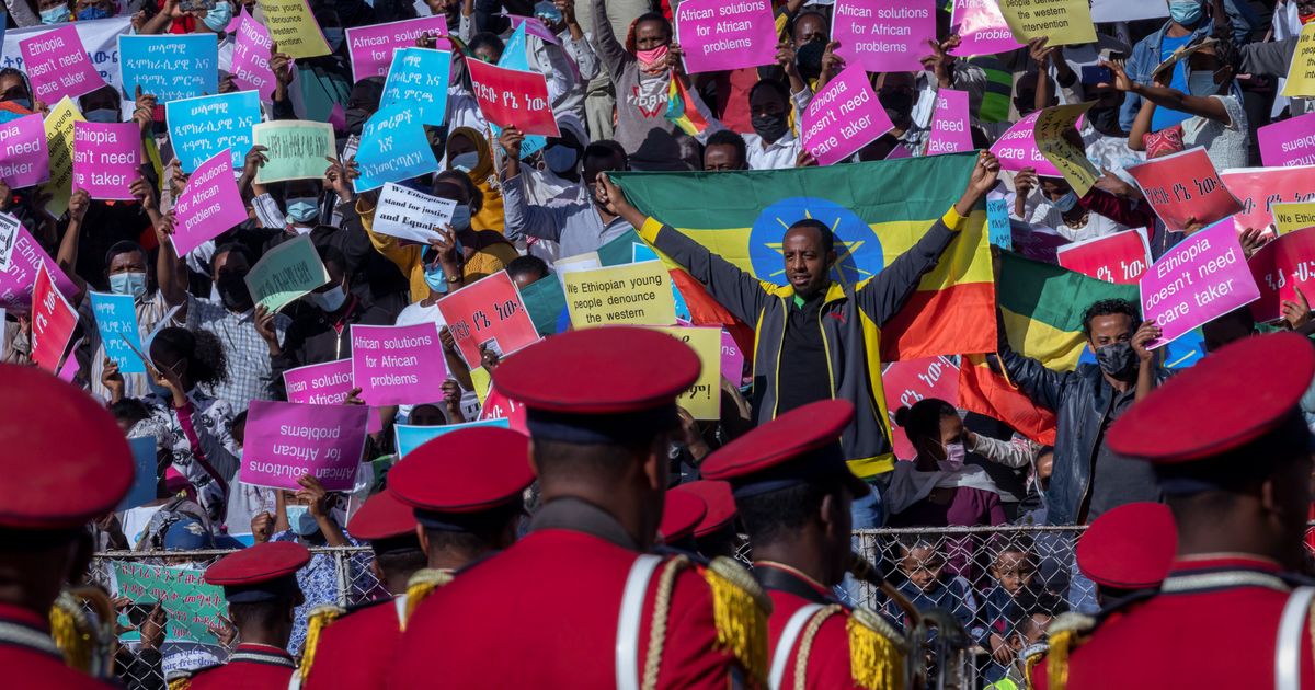 Ethiopians protest US sanctions over brutal Tigray war | The Seattle Times