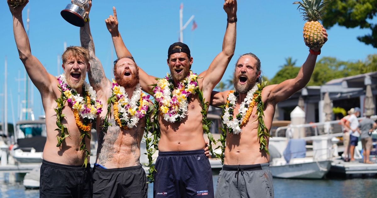 Crew rows 30 days to set record in boat race across Pacific | The ...