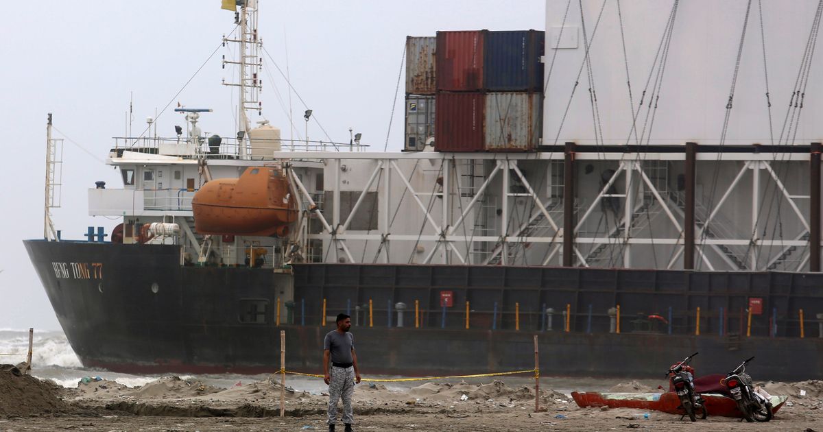 Pakistan plans to refloat ship that ran aground near Karachi | The ...