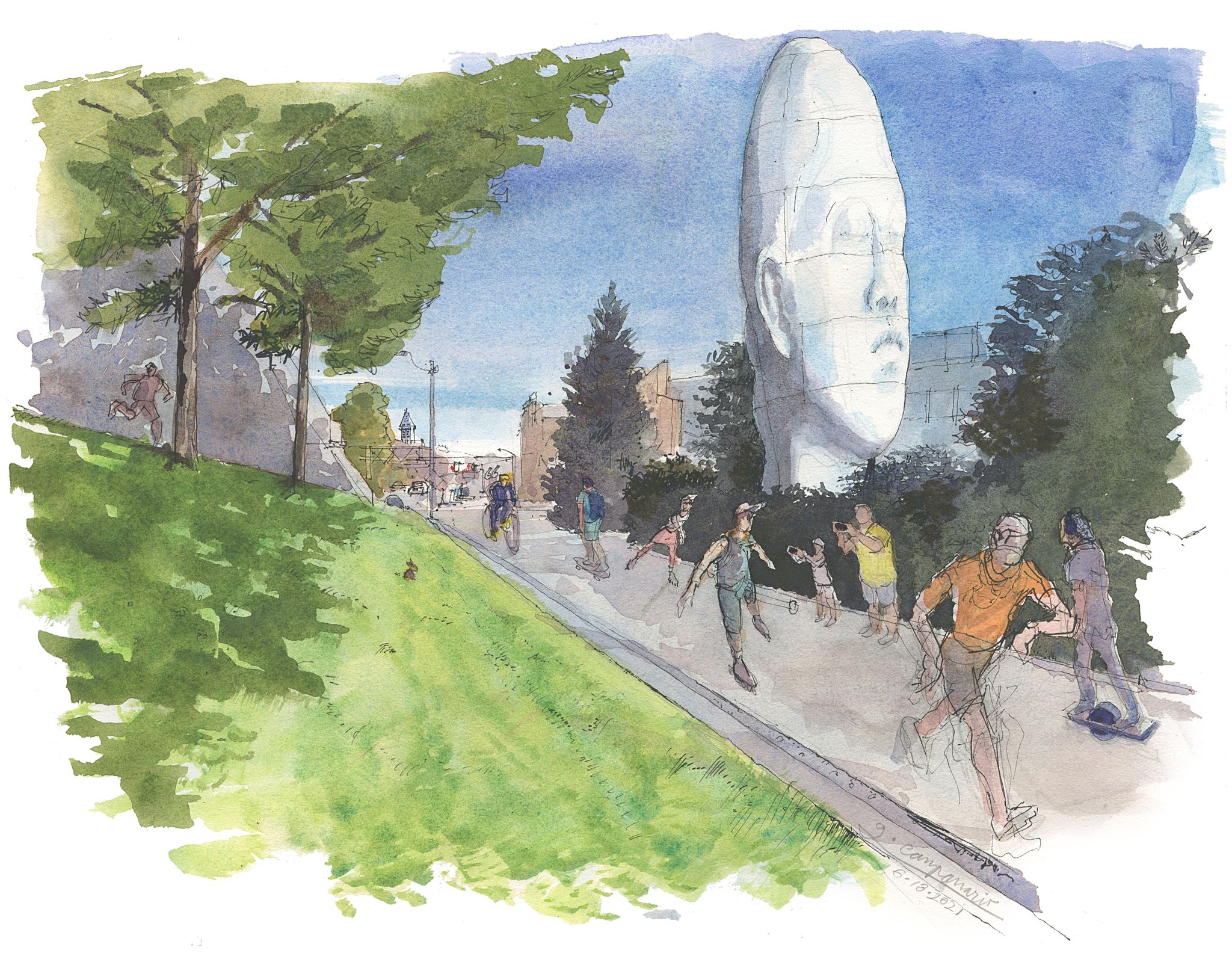 A trail, a rabbit … and a farewell from Seattle Sketcher | The Seattle ...