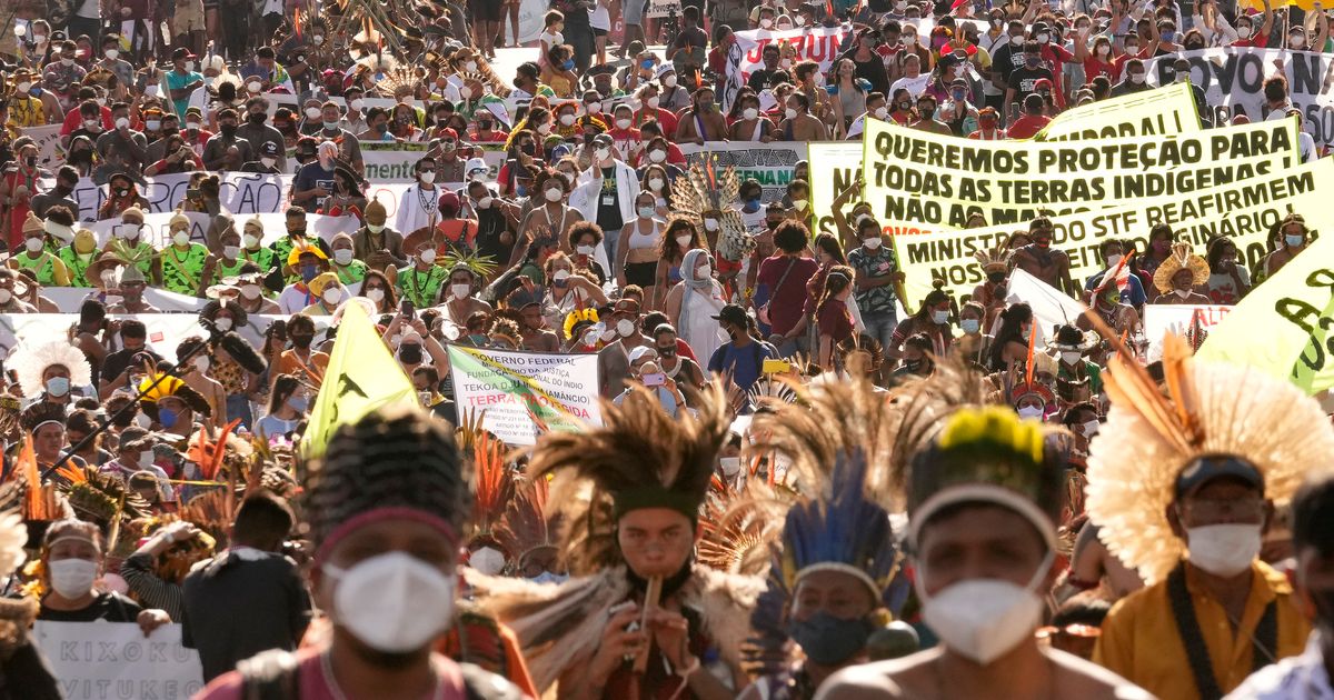 Brazils Indigenous March To Pressure Court On Land Ruling The