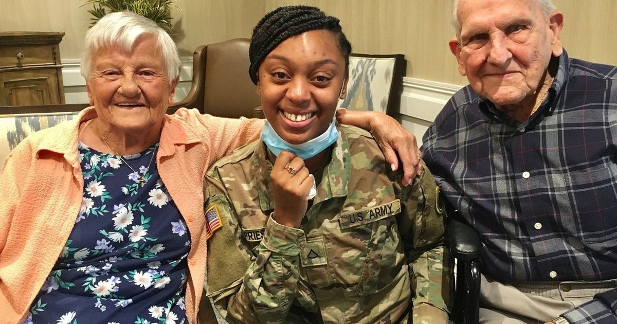 As a child, she wrote to a WWII vet. He carried the letter everywhere ...