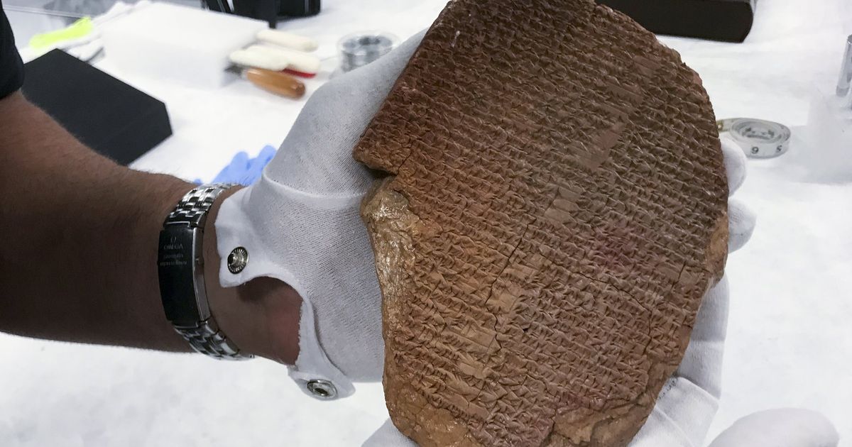 3,500-year-old tablet looted from museum and acquired by Hobby Lobby is ...