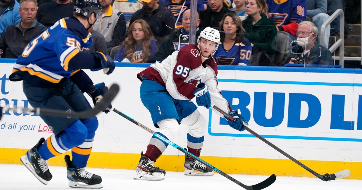 Compher scores twice in Colorado’s 4-3 win over St. Louis | The Seattle ...