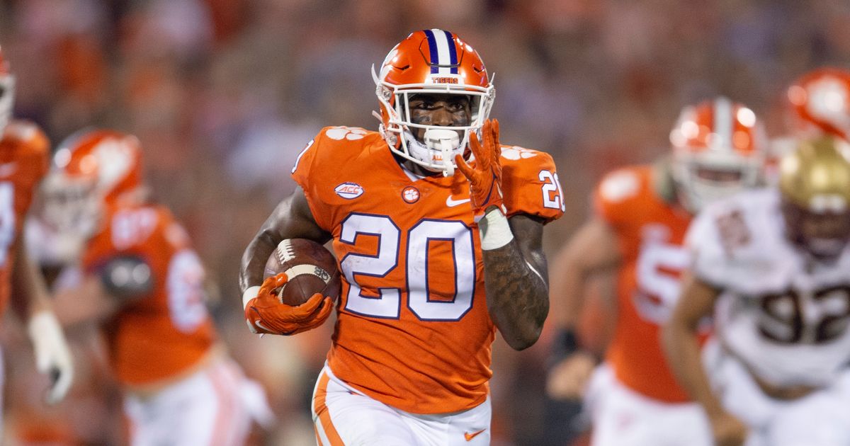 Clemson RB Pace in COVID-19 protocol, out for Florida State | The ...