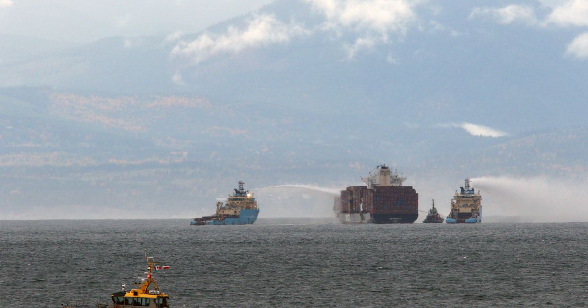 Fire on cargo ship off British Columbia coast reported out | The ...