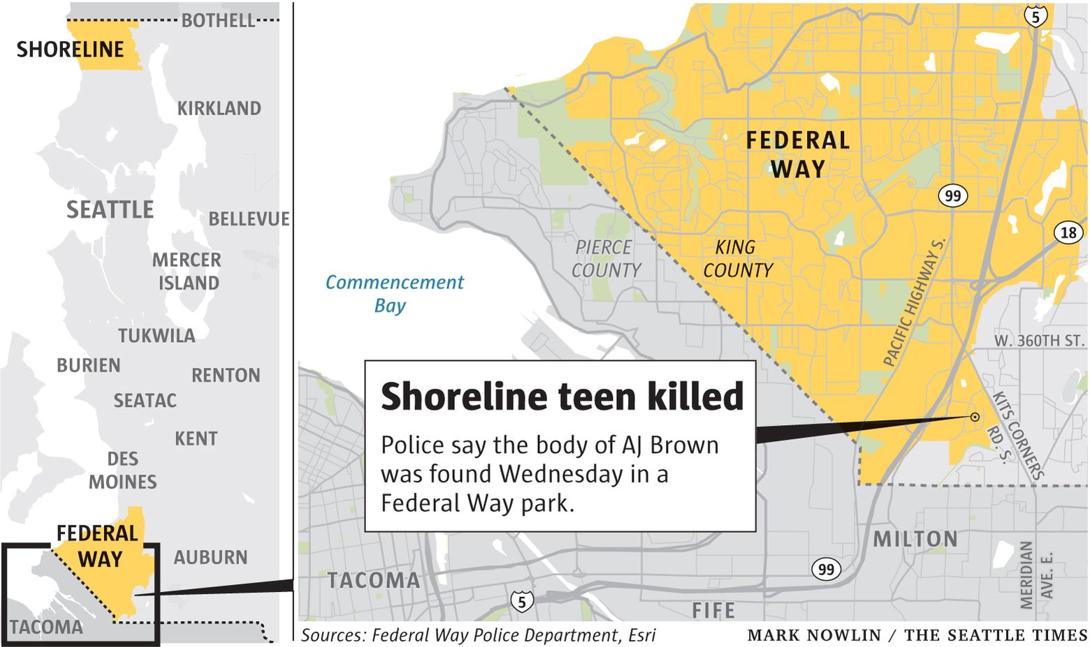 Teen’s body found in Federal Way park just hours after shooting ...