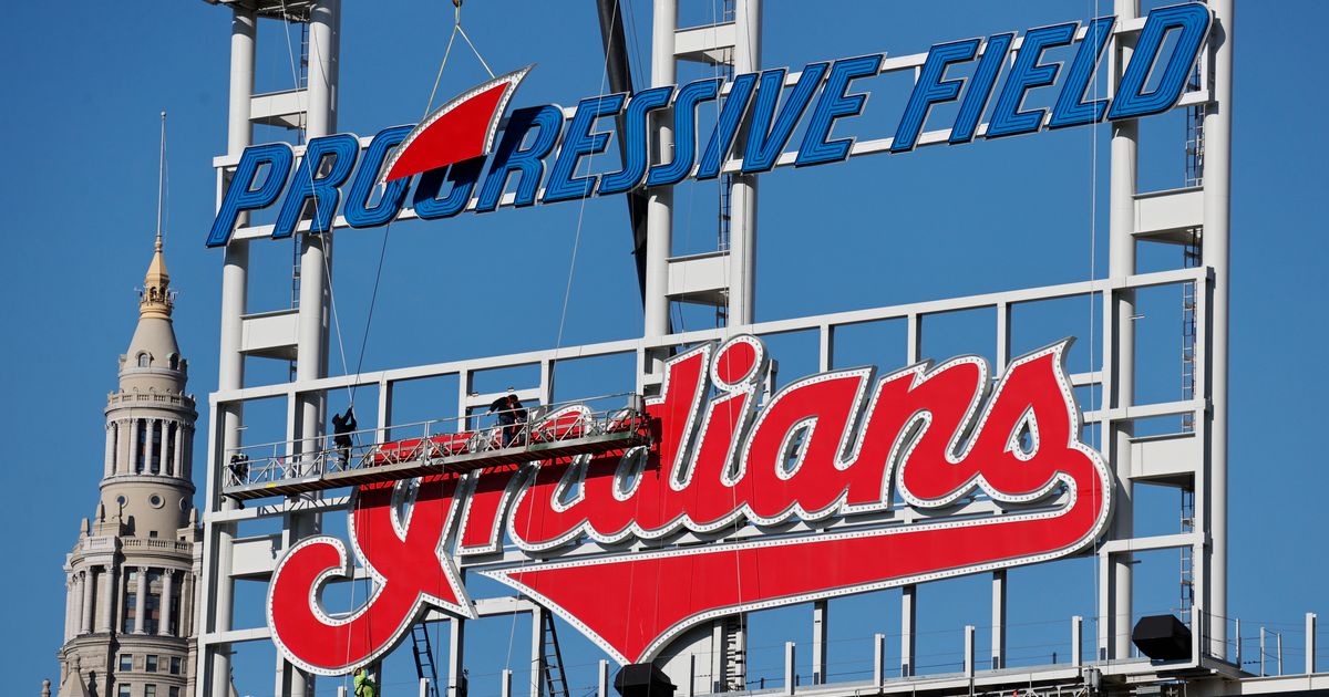 Indians begin removing scripted name from stadium scoreboard | The ...