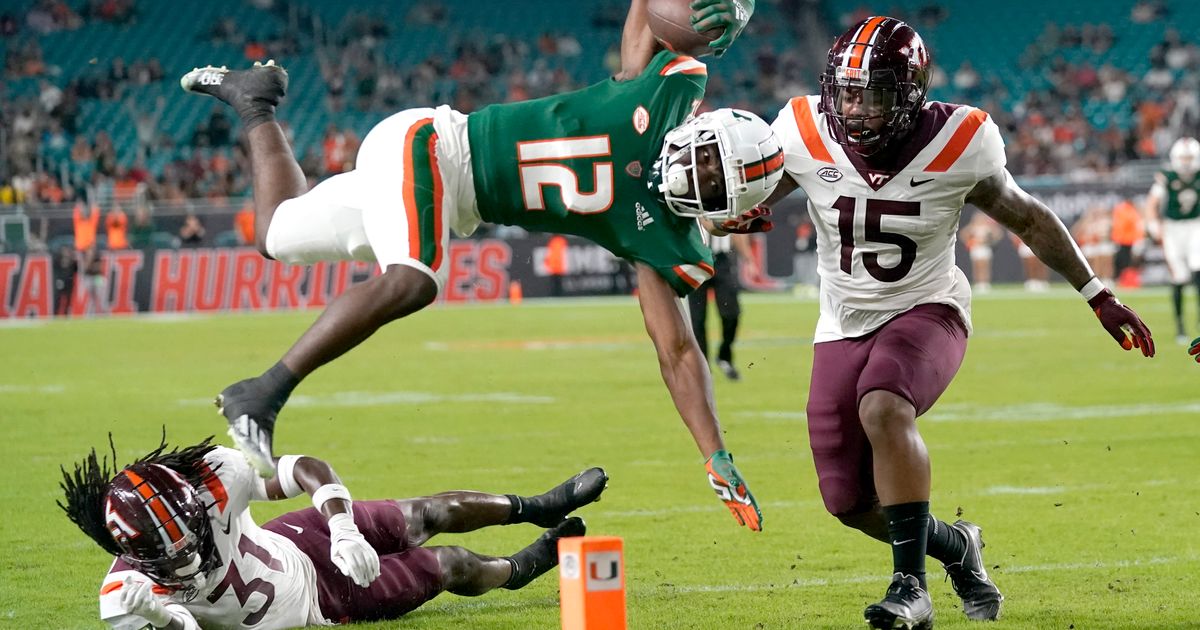Van Dyke’s 357 yards helps Miami top Virginia Tech 38-26 | The Seattle ...