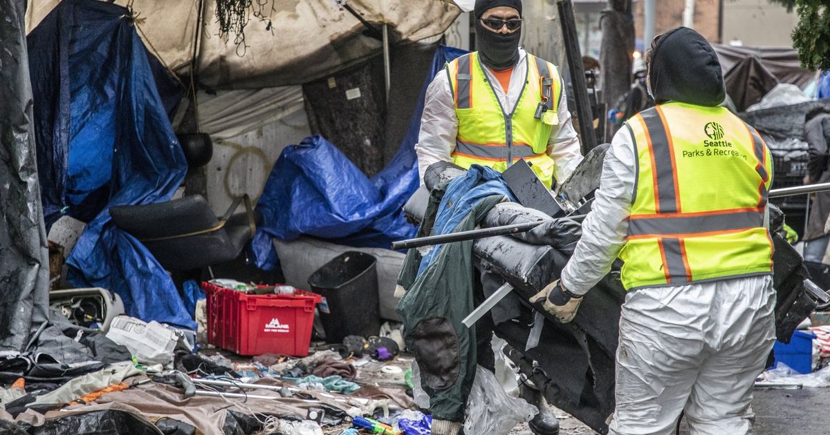 Two large North Seattle homeless encampments are being removed this ...