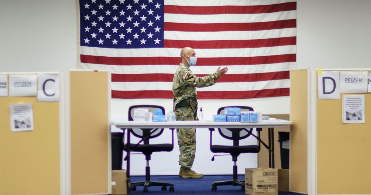 National Guard helping virus-sapped states, hospitals | The Seattle Times