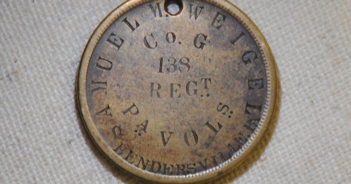 Civil War battlefield museum gets rare Union soldier’s ID tag | The ...