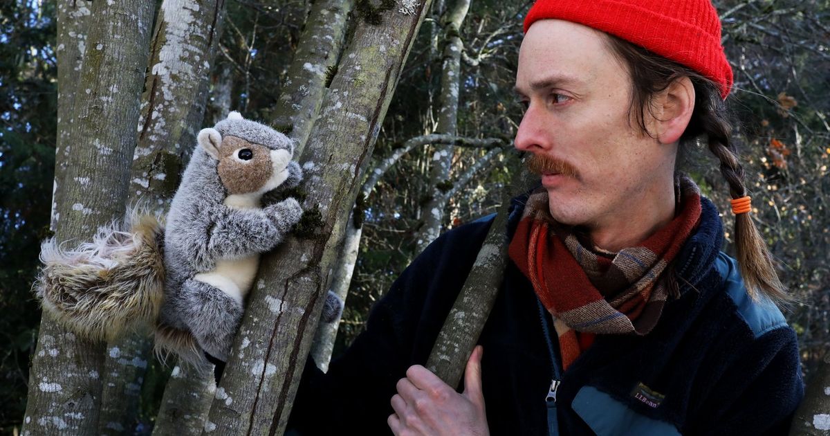 An Orcas Island man uses a squirrel puppet to talk about mental health ...