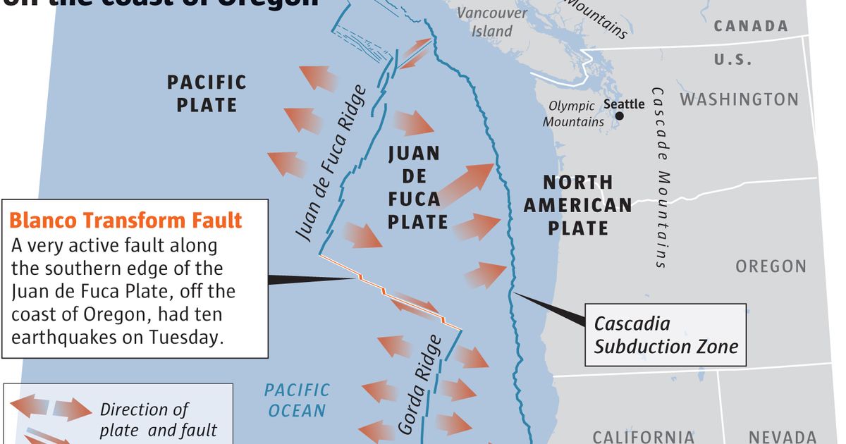 10 earthquakes recorded off Oregon coast Tuesday, but ‘this is not ...