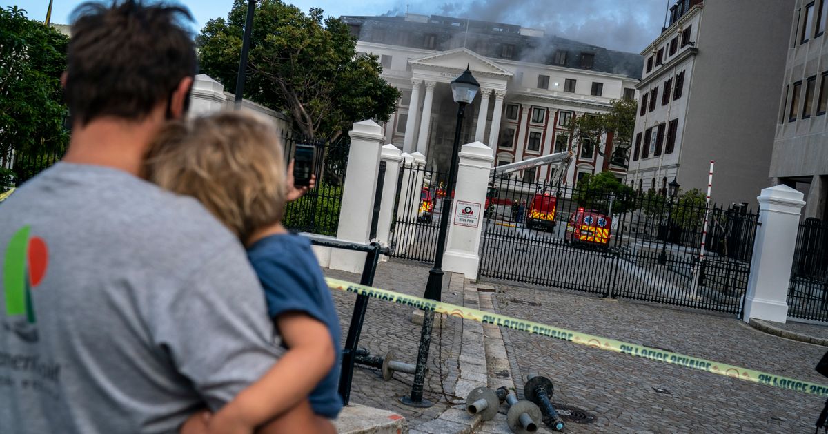 South African Parliament Buildings ‘Gutted’ After Large Fire | The ...