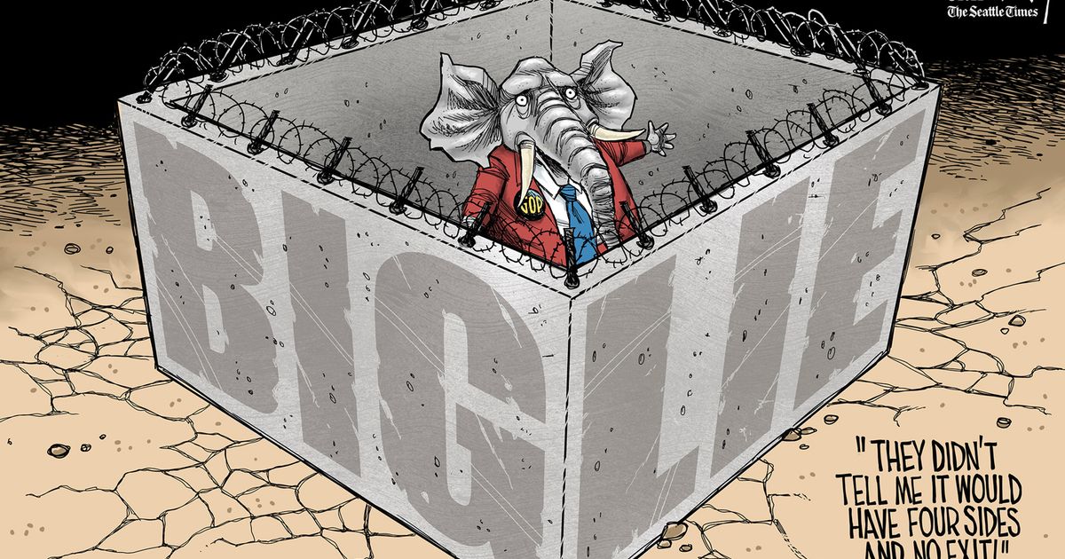 Boxed in by Trump’s Big Lie | The Seattle Times