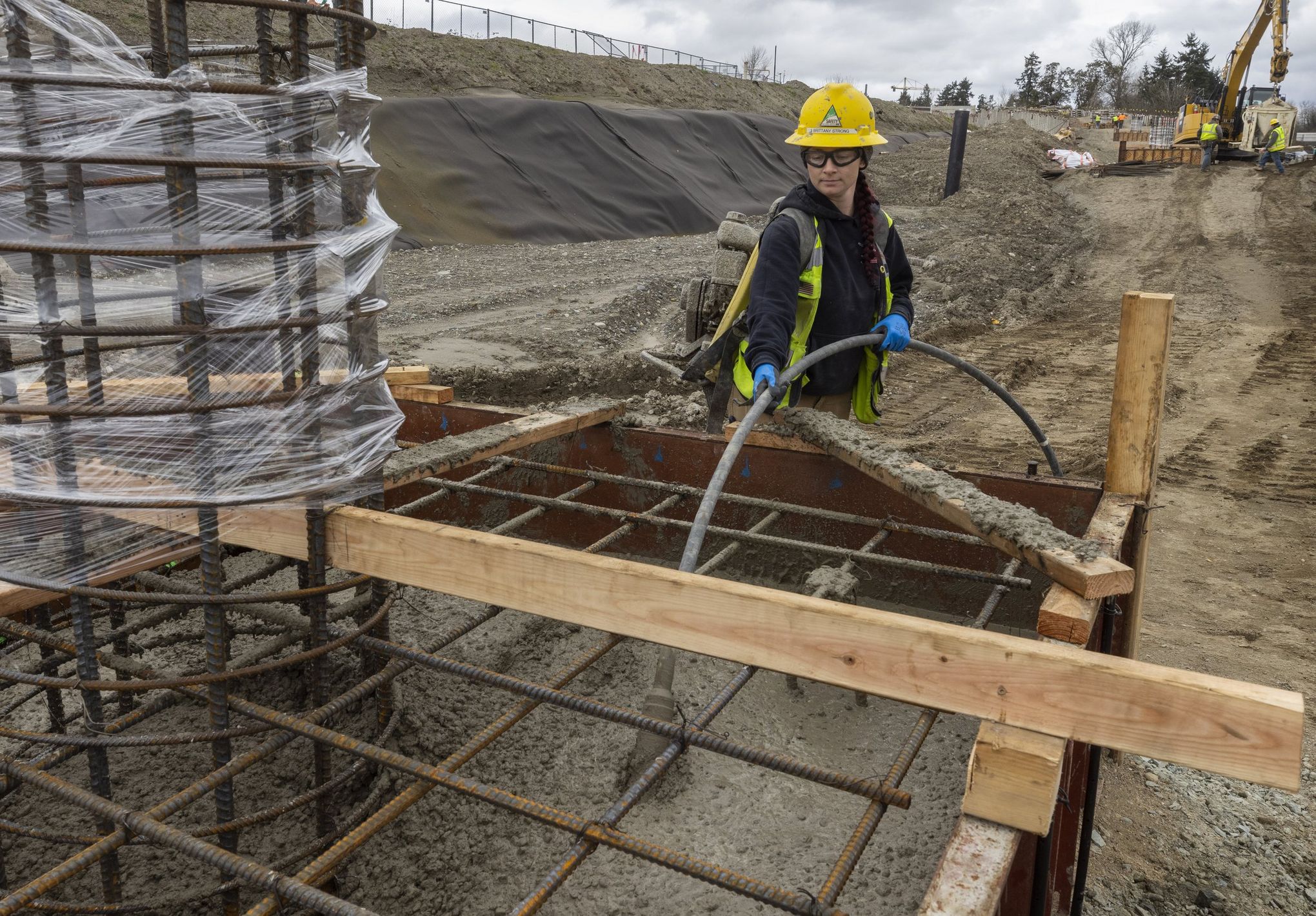 Construction Crew At Work