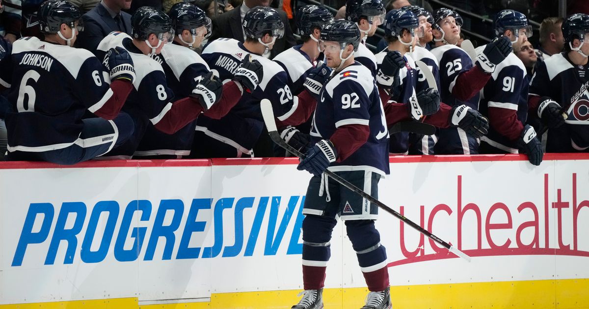 Landeskog scores 3 times, Avs rally for 6-3 win over Jets | The Seattle ...