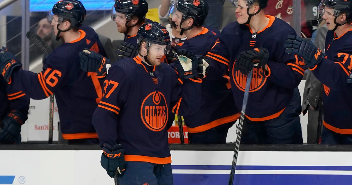 Skinner’s first shutout leads Oilers past Sharks 3-0 | The Seattle Times