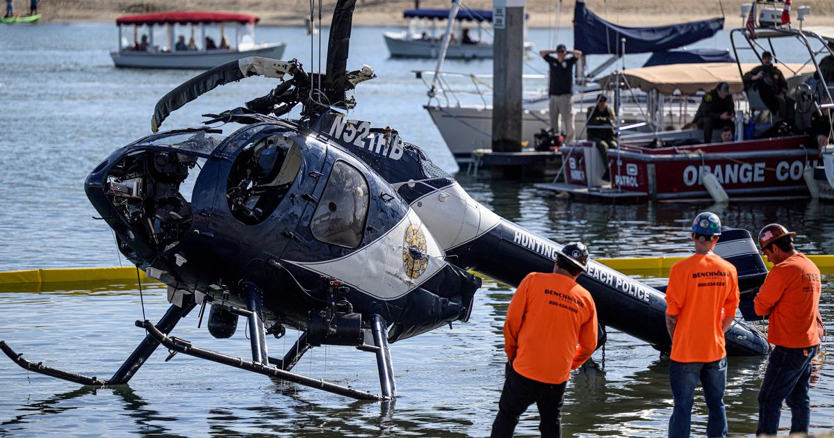 1 police officer dead, 1 hurt in offshore helicopter crash | The ...