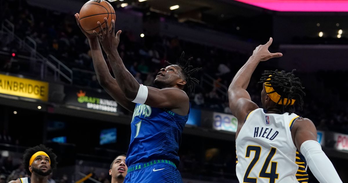 Edwards’ milestone game leads Timberwolves over Pacers | The Seattle Times