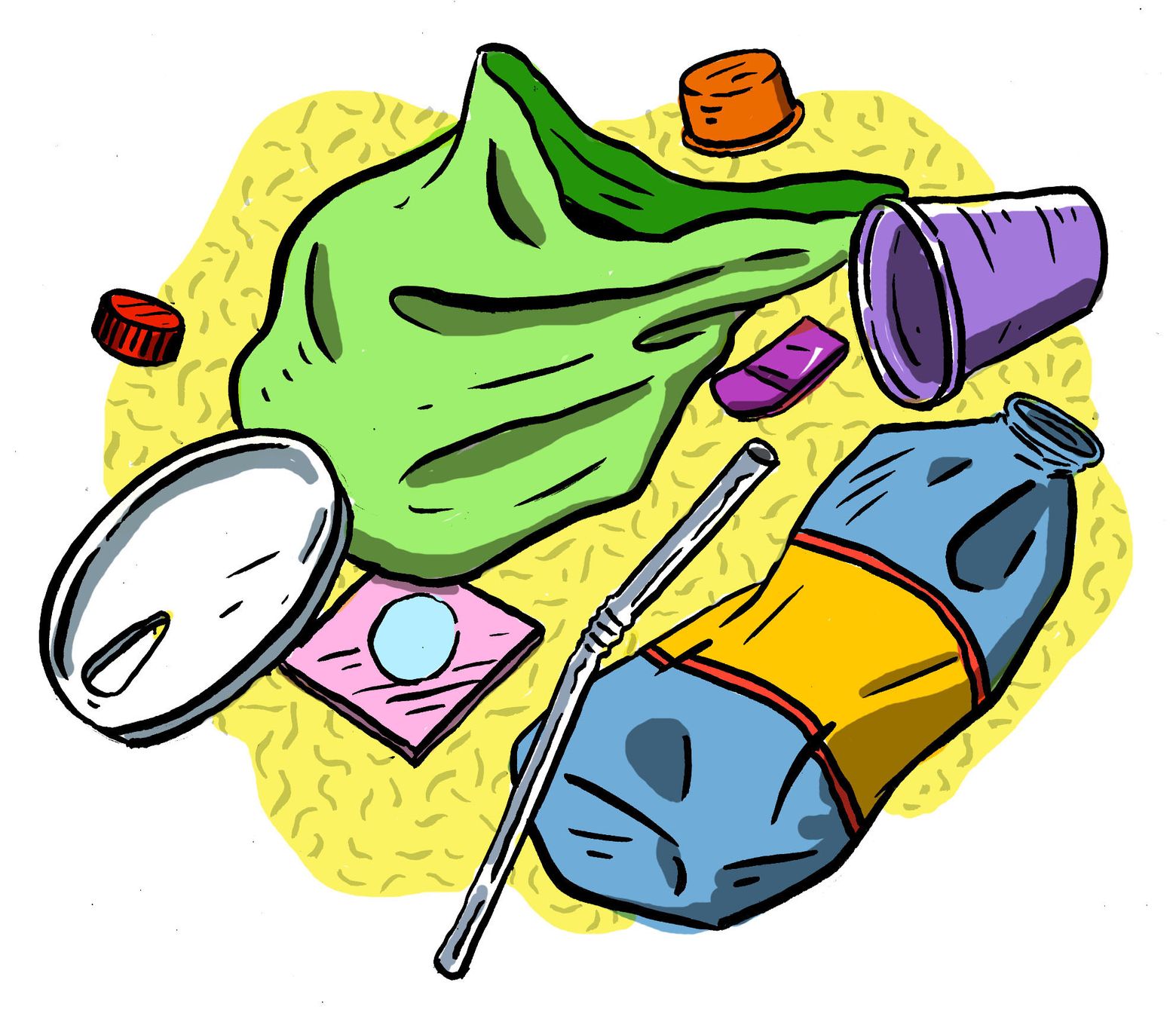 Clip Art Pile Of Plastic