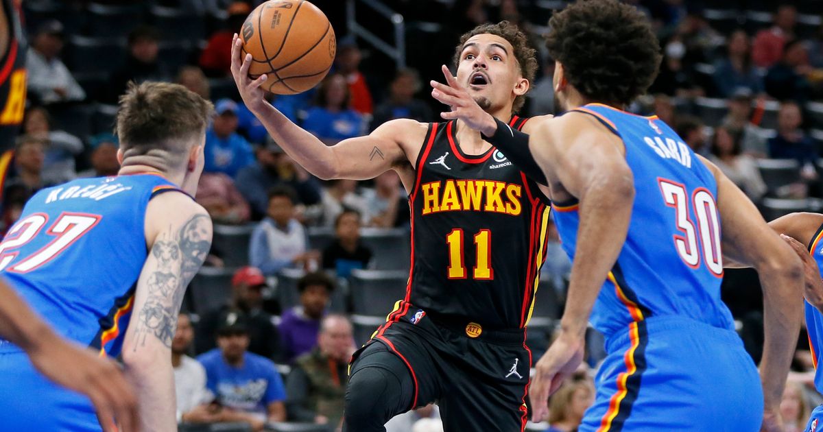 Young scores 41 in homecoming as Hawks top Thunder 136-118 | The ...