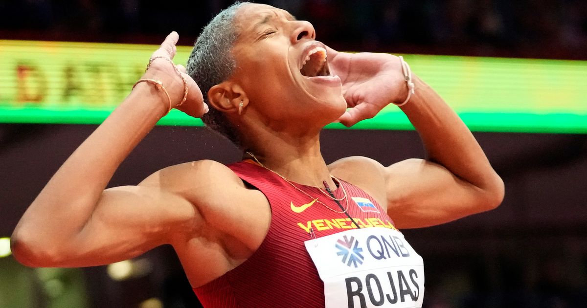 Triple jumper Yulimar Rojas breaks her own world record | The Seattle Times