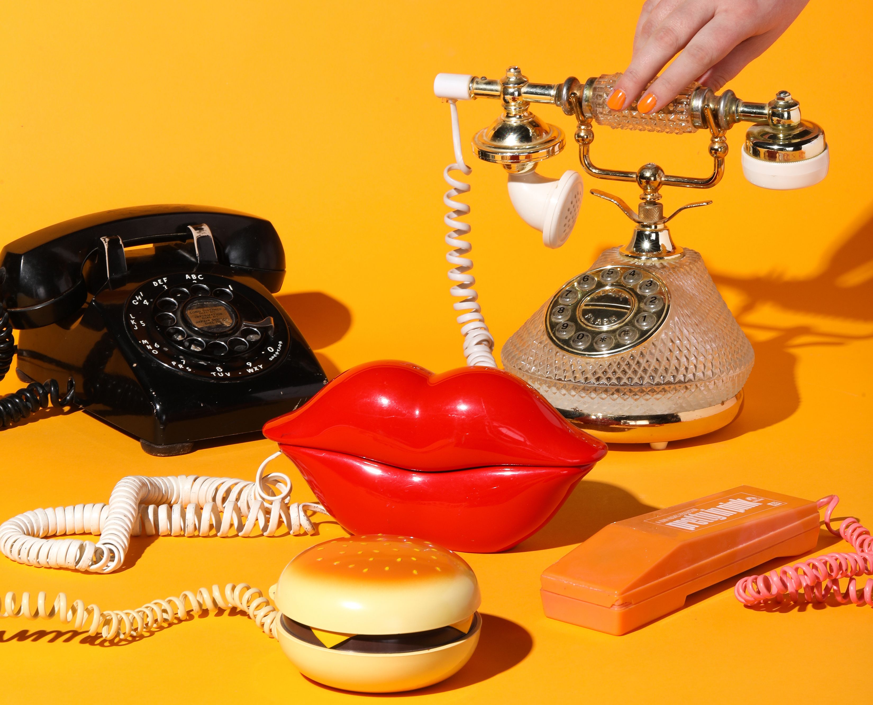 Electronics & Accessories Telephones & Handsets Rhinestone Rotary ...