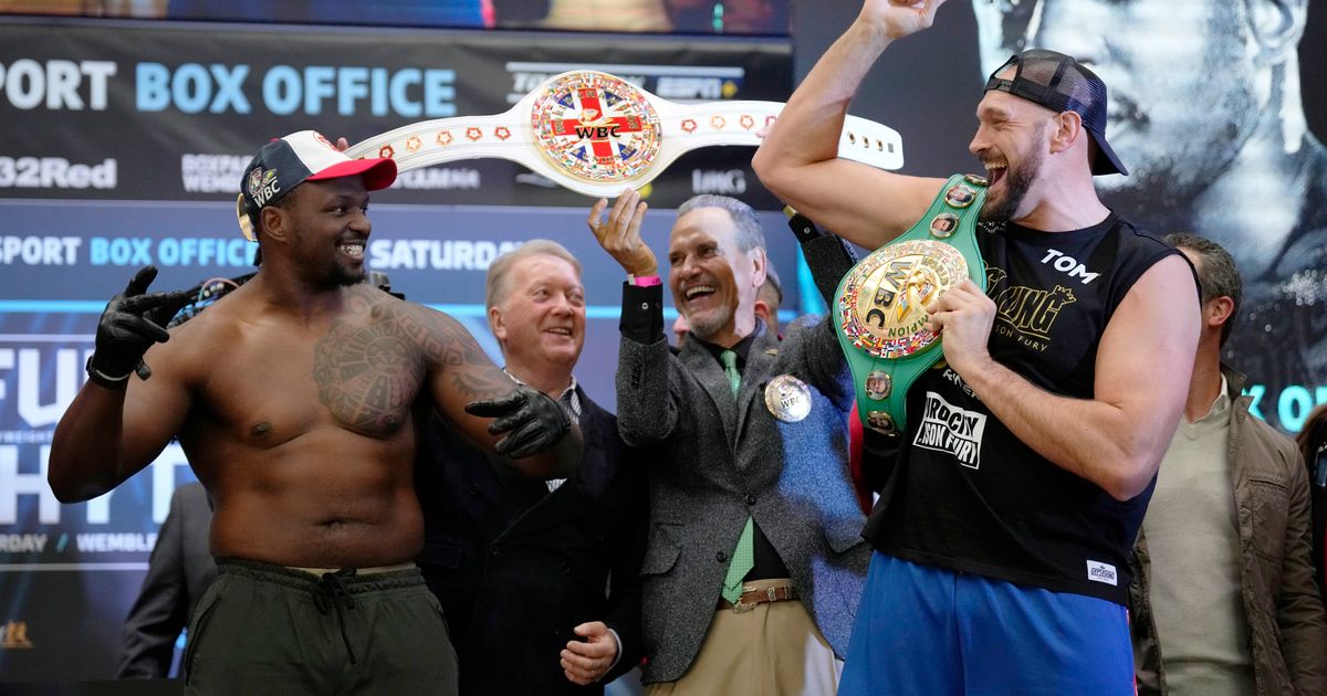 Fury keeps it light at weigh-in for title fight vs. Whyte | The Seattle ...