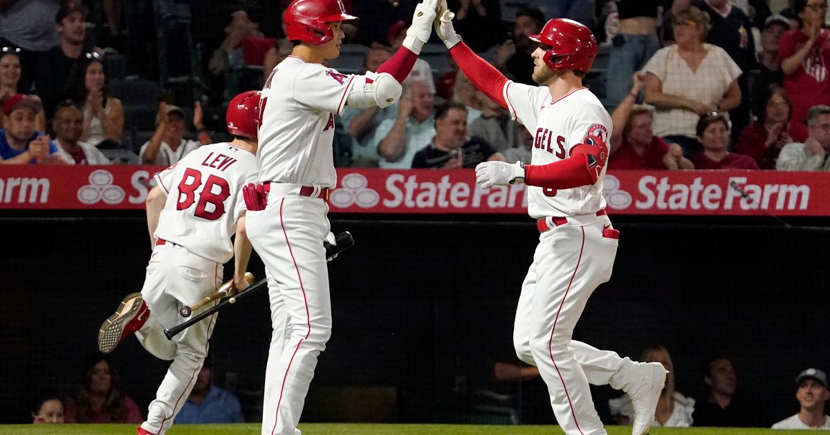 Taylor Ward hits 2 homers, Angels top Guardians 3-0 | The Seattle Times
